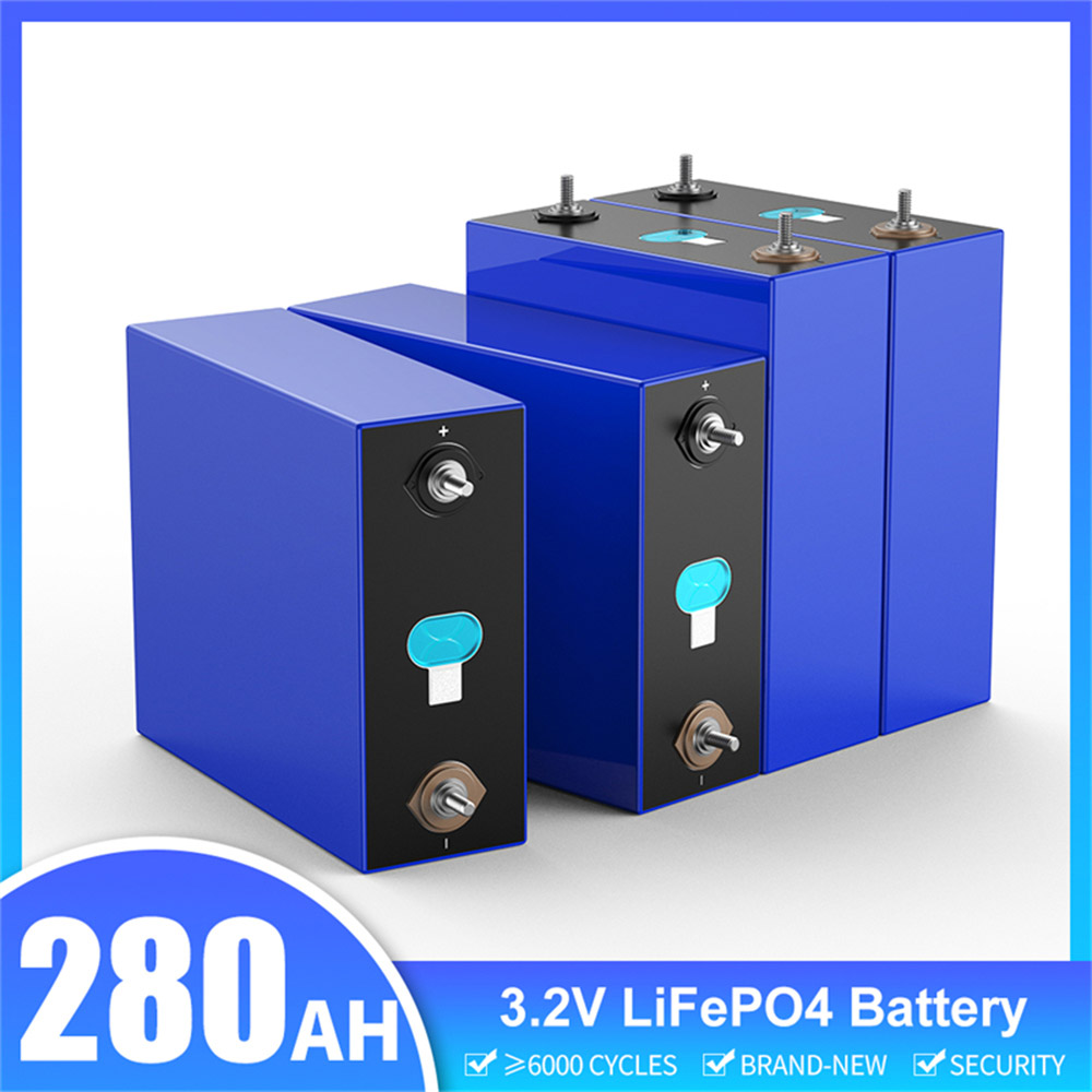 USA Stock EVE 3.2V 280K LiFePO4 Lithium Ion Prismatic Battery Cells 6000 Deep Cyclies For Solar ...